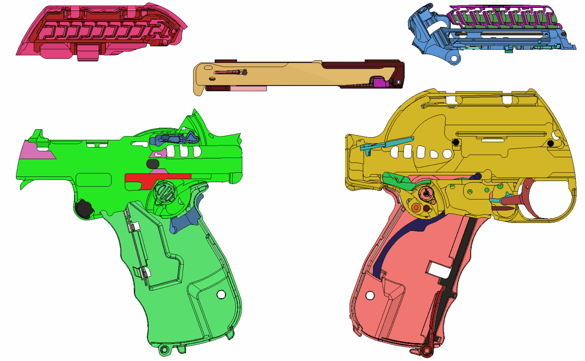 About Ounce collapsible pistol